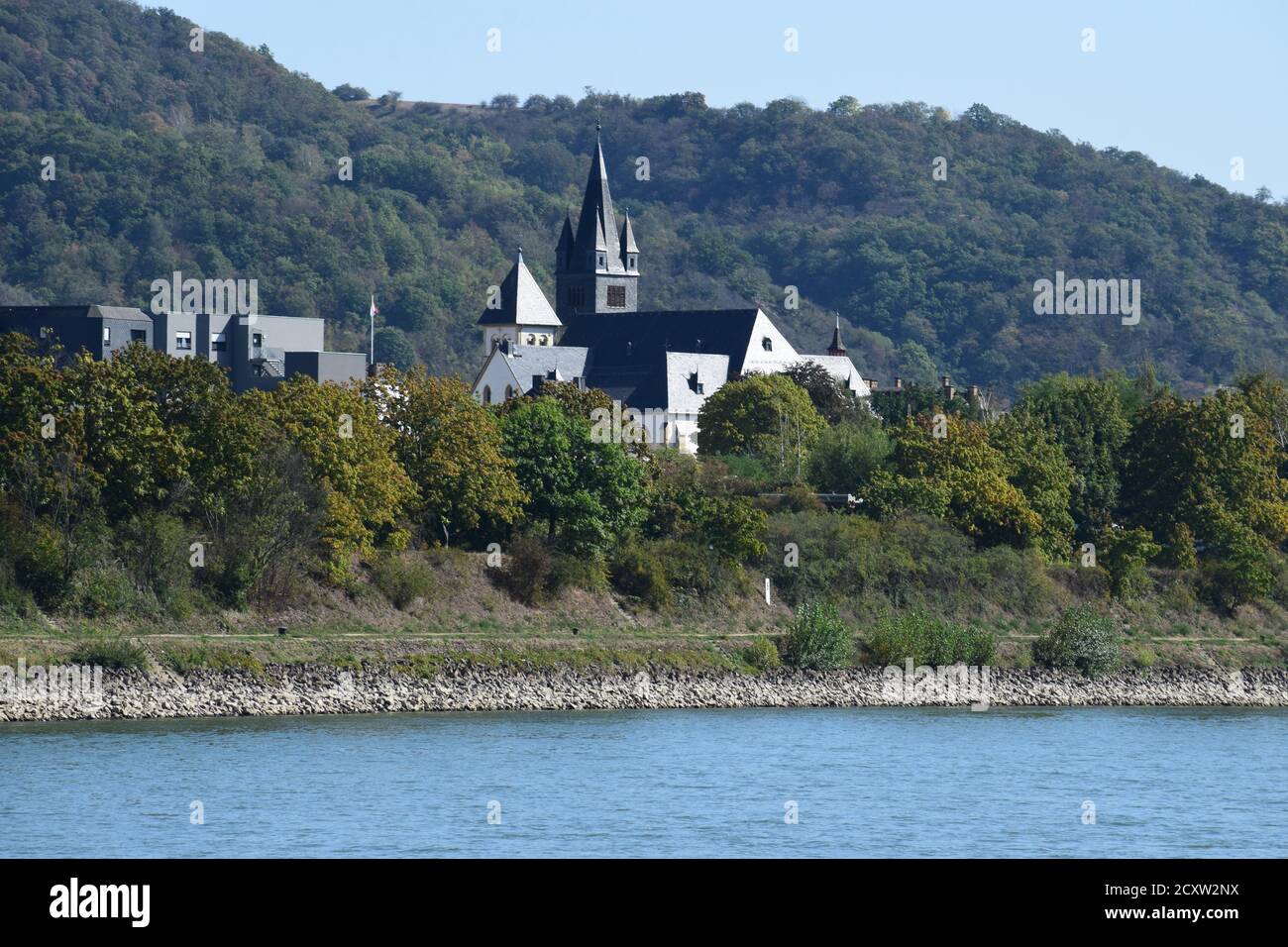 waterfront of Lahnstein Stock Photo - Alamy