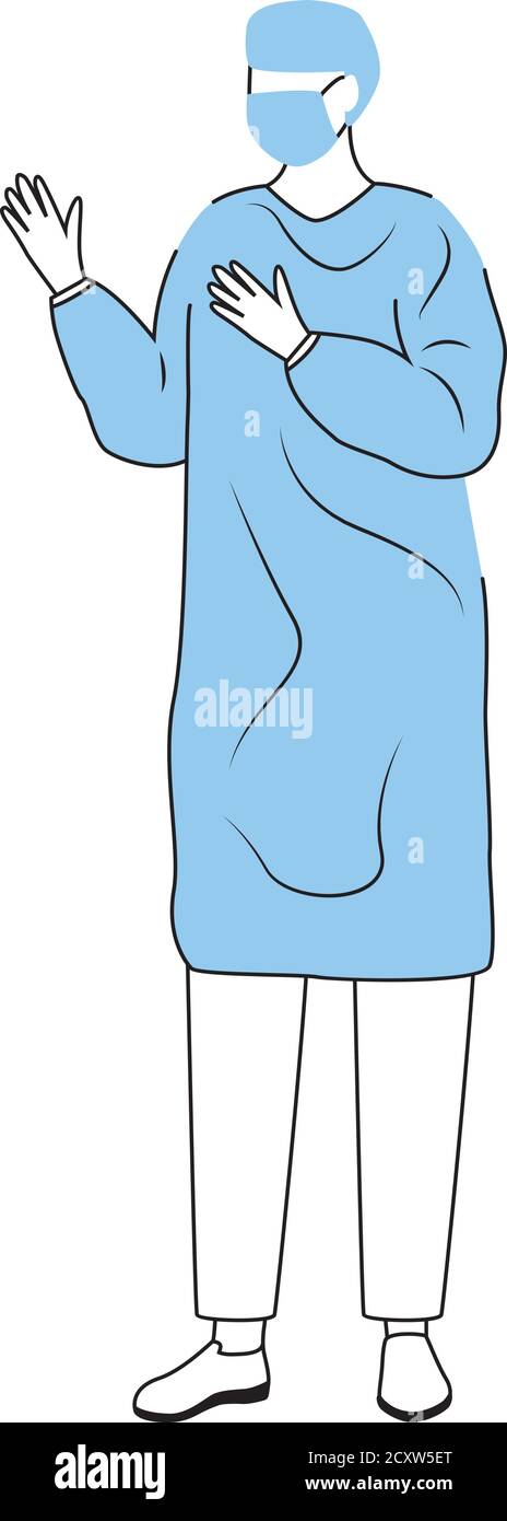 Surgeon flat vector illustration Stock Vector Image & Art - Alamy