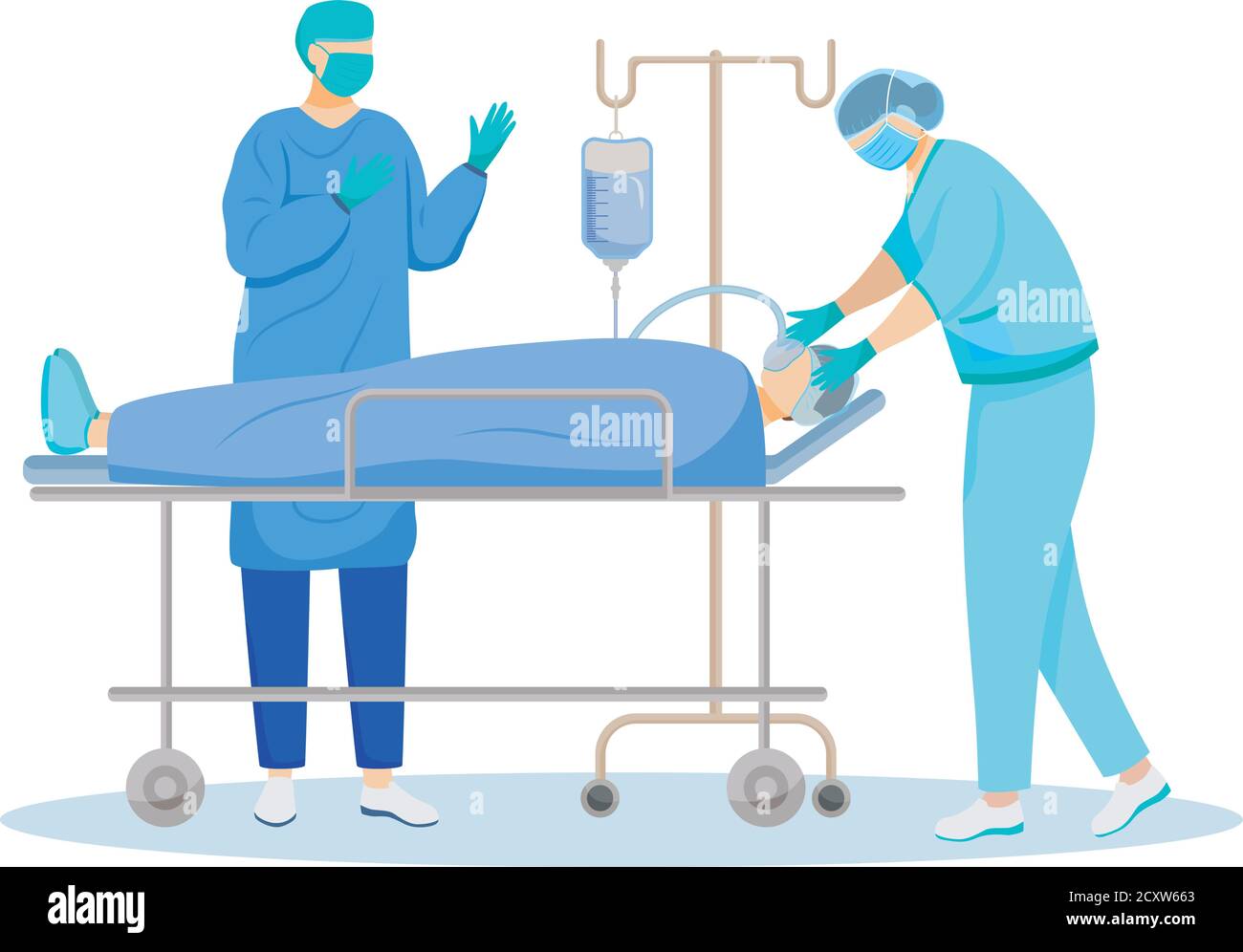 Surgical operation flat vector illustration Stock Vector Image & Art ...