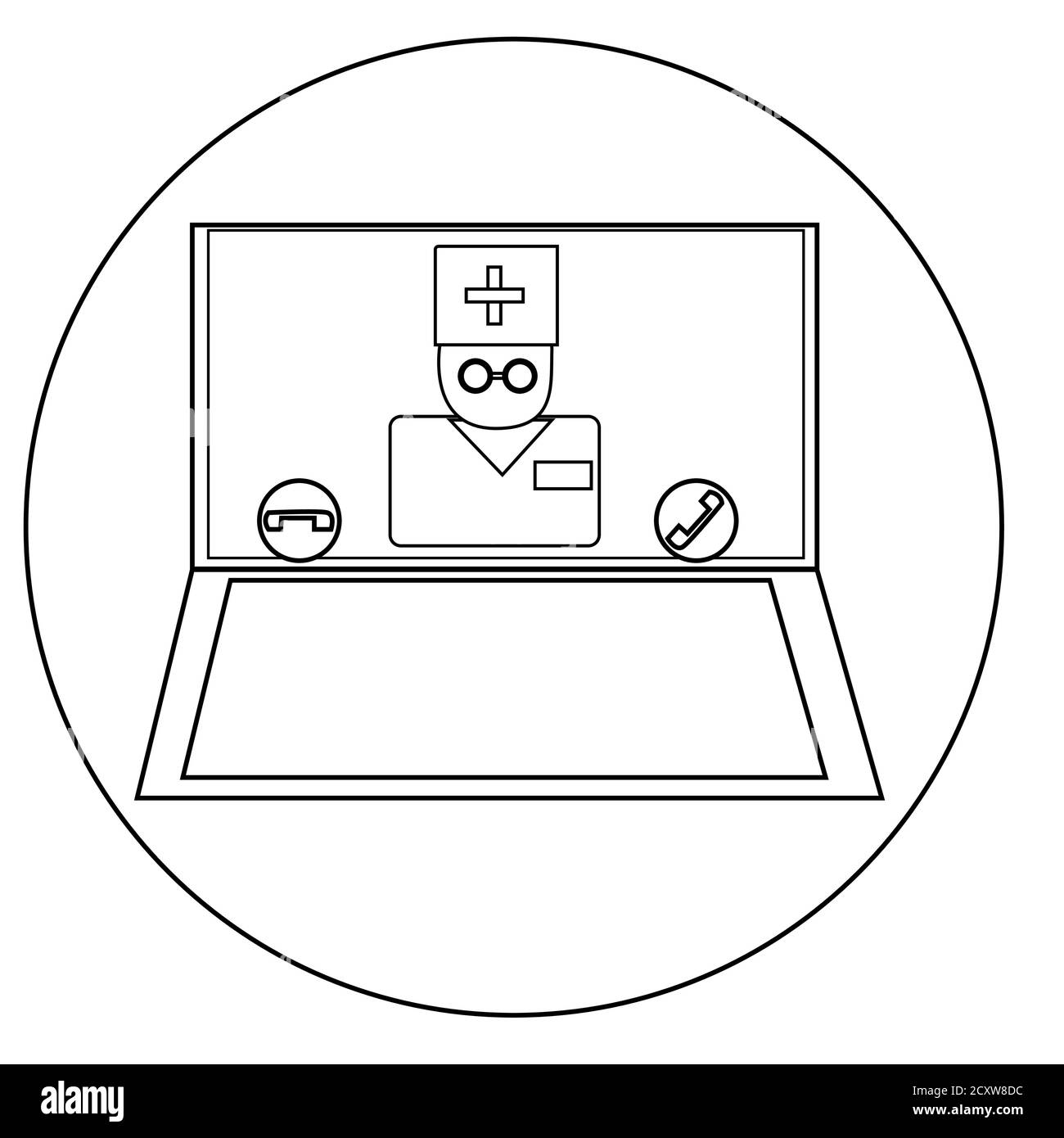 Doctor on phone office Black and White Stock Photos & Images - Alamy