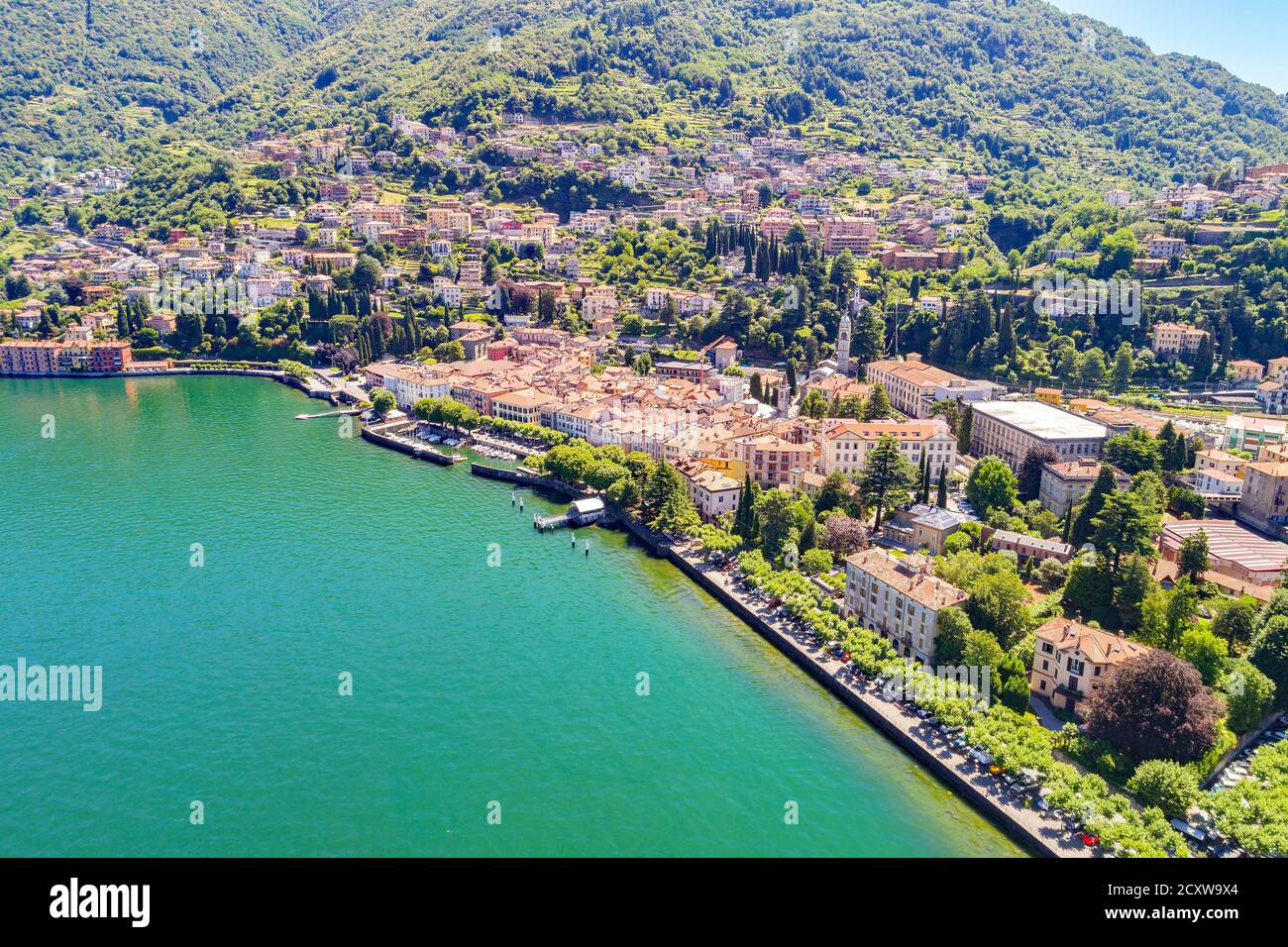 Dervio - Lake Como (IT) - Aerial view Stock Photo - Alamy