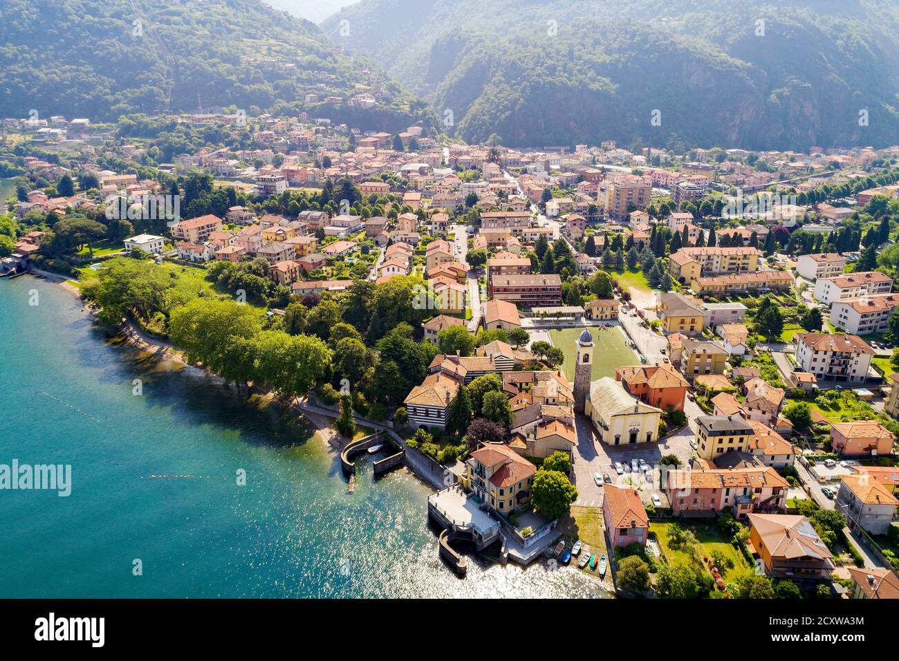 Lake como aerial view hi-res stock photography and images - Alamy