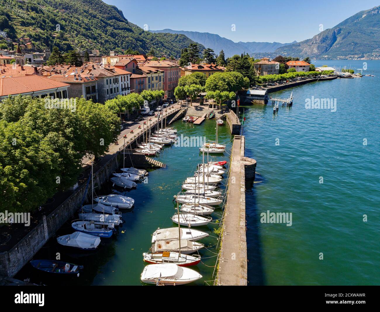 Dervio - Lake Como (IT) - Aerial view Stock Photo - Alamy