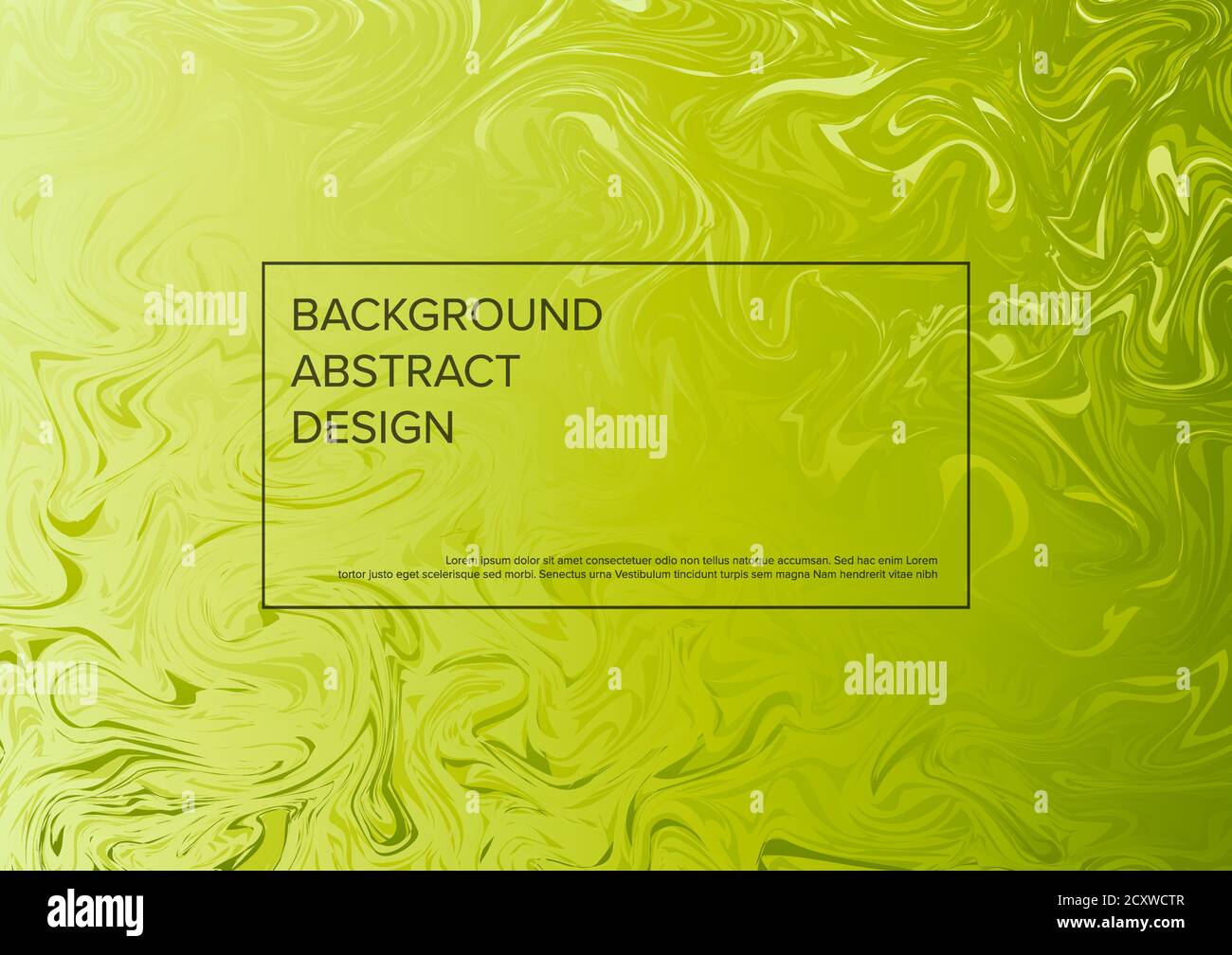 Modern vector art background template with fresh green colors and frame ...
