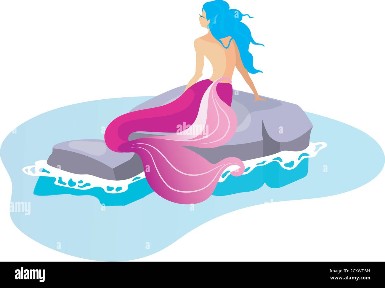 Siren Flat Vector Illustration Stock Vector Image Art Alamy