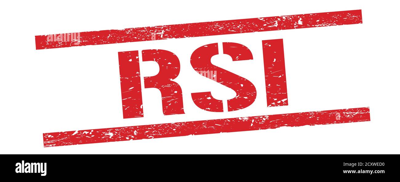 RSI text on red grungy rectangle stamp sign Stock Photo - Alamy