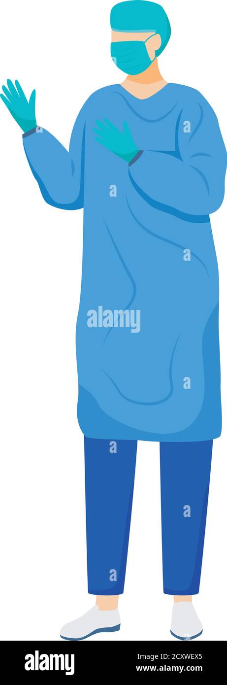 Surgeon flat vector illustration Stock Vector Image & Art - Alamy