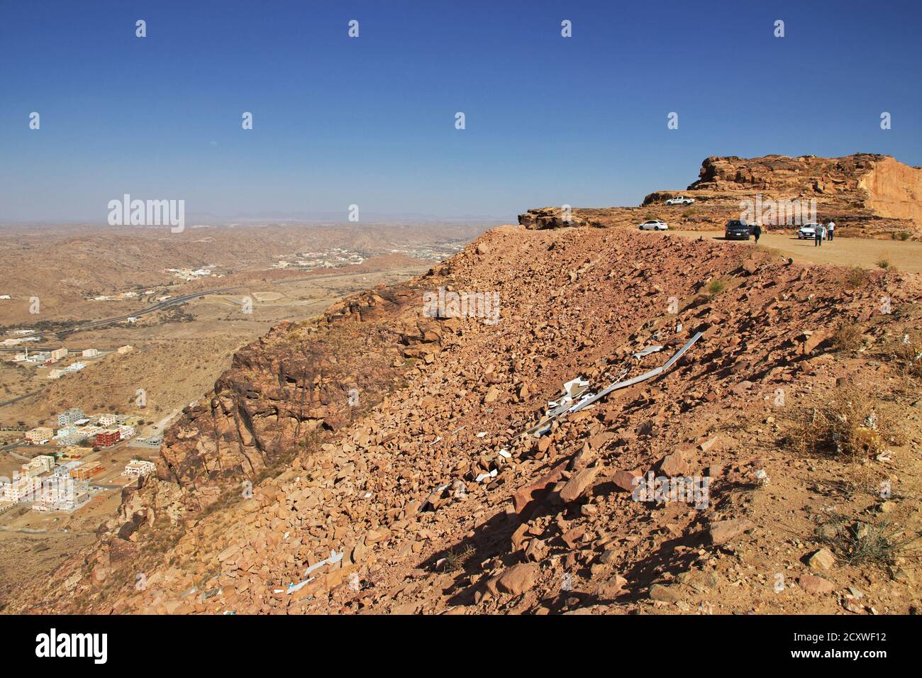 Nature of mountains of Asir region, the view from the viewpoint, Saudi ...