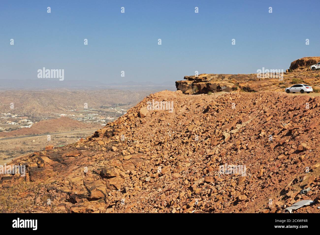 Nature of mountains of Asir region, the view from the viewpoint, Saudi ...