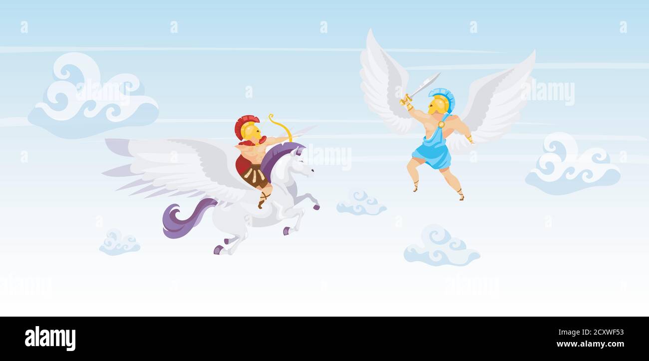 Fighters in sky flat vector illustration Stock Vector Image & Art - Alamy