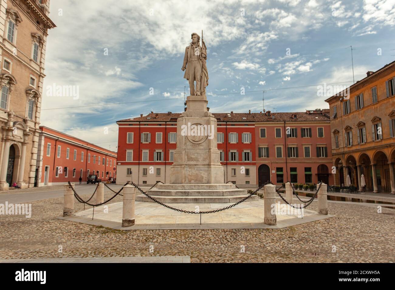 Ciro Menotti statue in Modena 3 Stock Photo - Alamy
