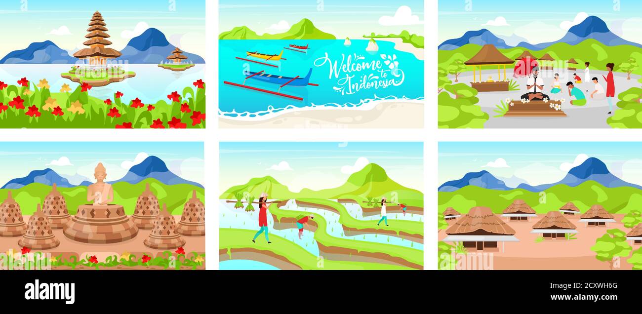 Indonesia bali island rice Stock Vector Images - Alamy