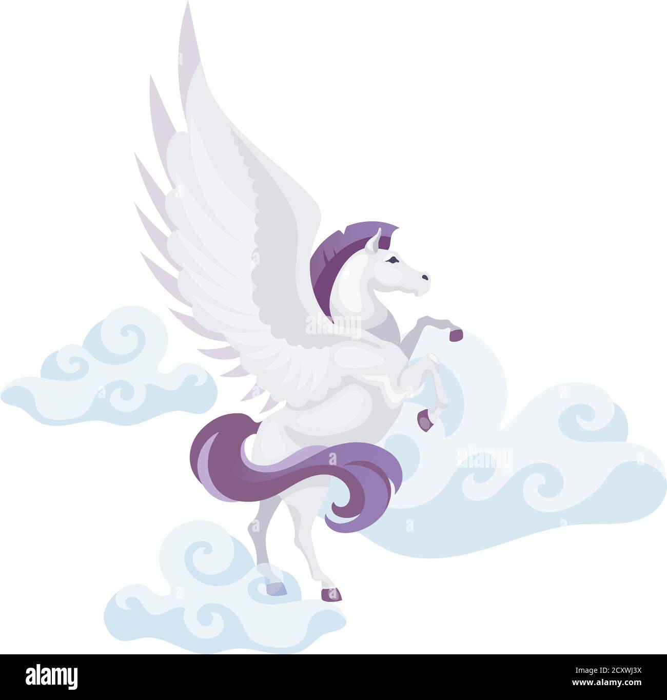 Pegasus flat vector illustration Stock Vector Image & Art - Alamy