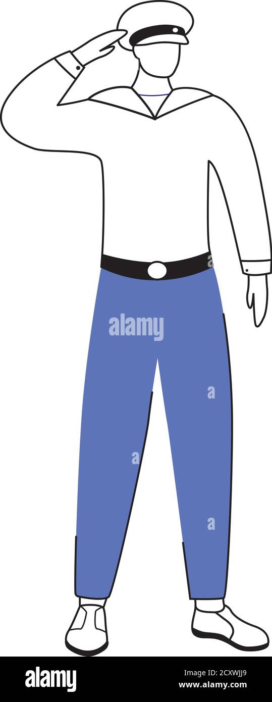 Seafarer flat vector illustration Stock Vector Image & Art - Alamy