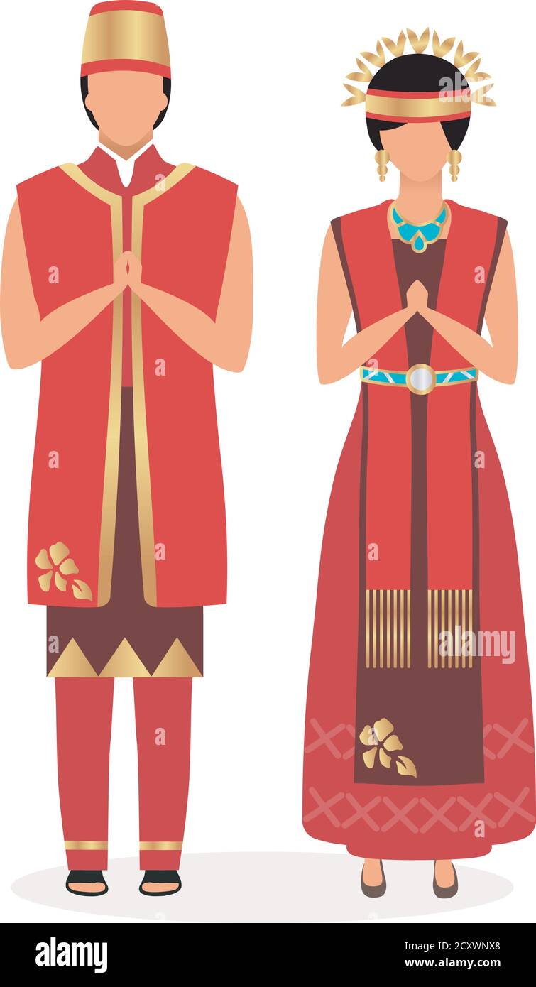 Indonesians flat vector illustration Stock Vector Image & Art - Alamy