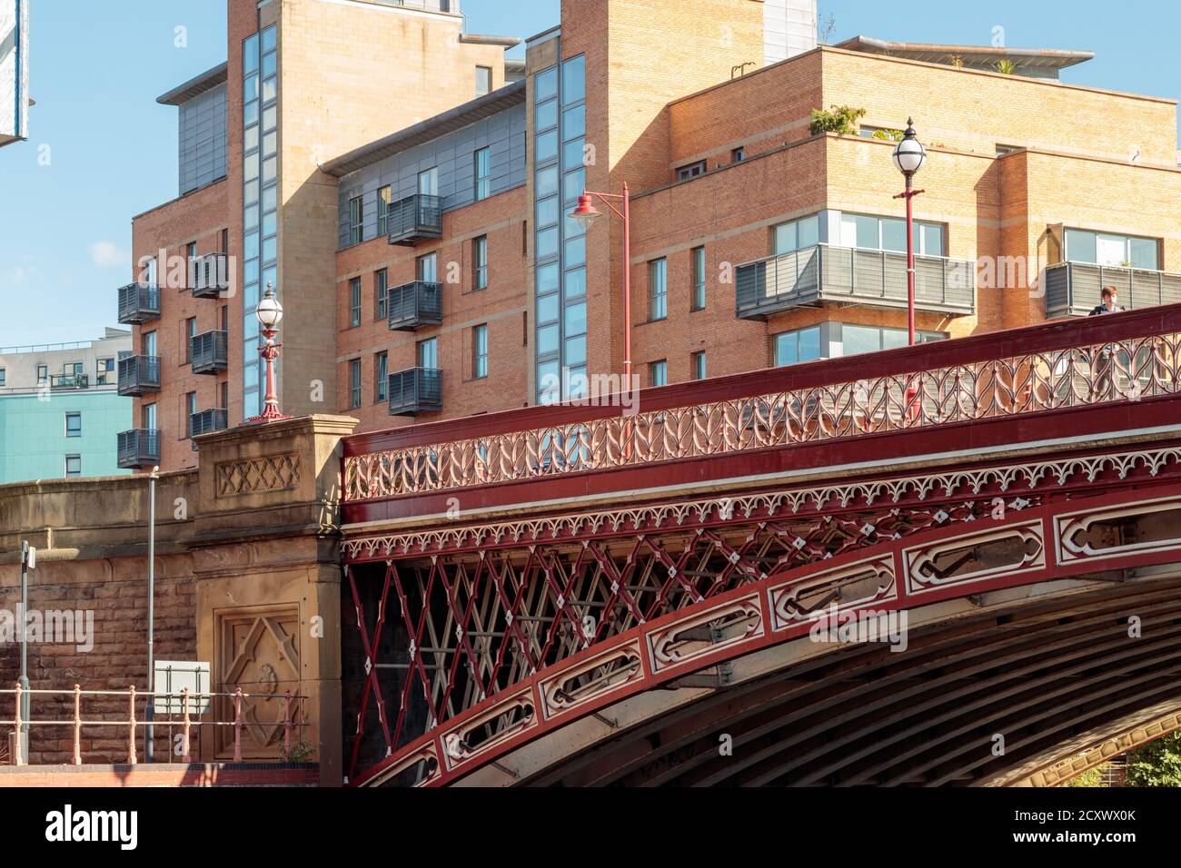 View of Crown Point Bridge over the River Aire, Leeds Stock Photo - Alamy