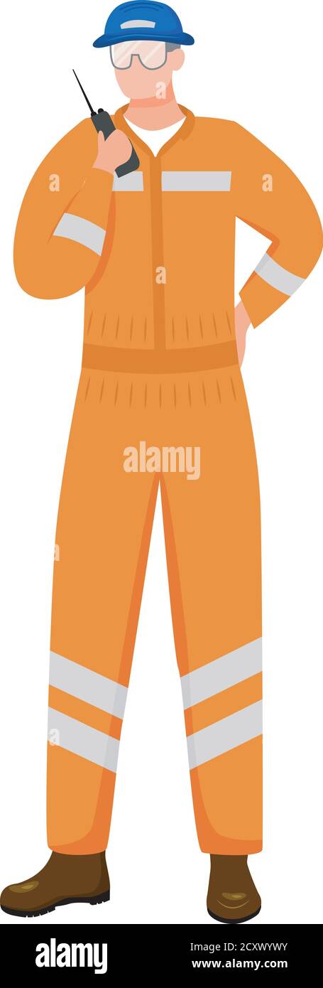 Engineer flat vector illustration Stock Vector Image & Art - Alamy
