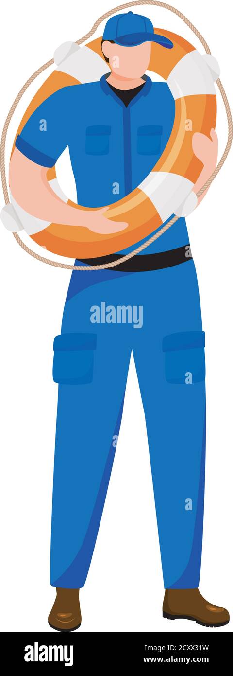 Coast guard flat vector illustration Stock Vector Image & Art - Alamy