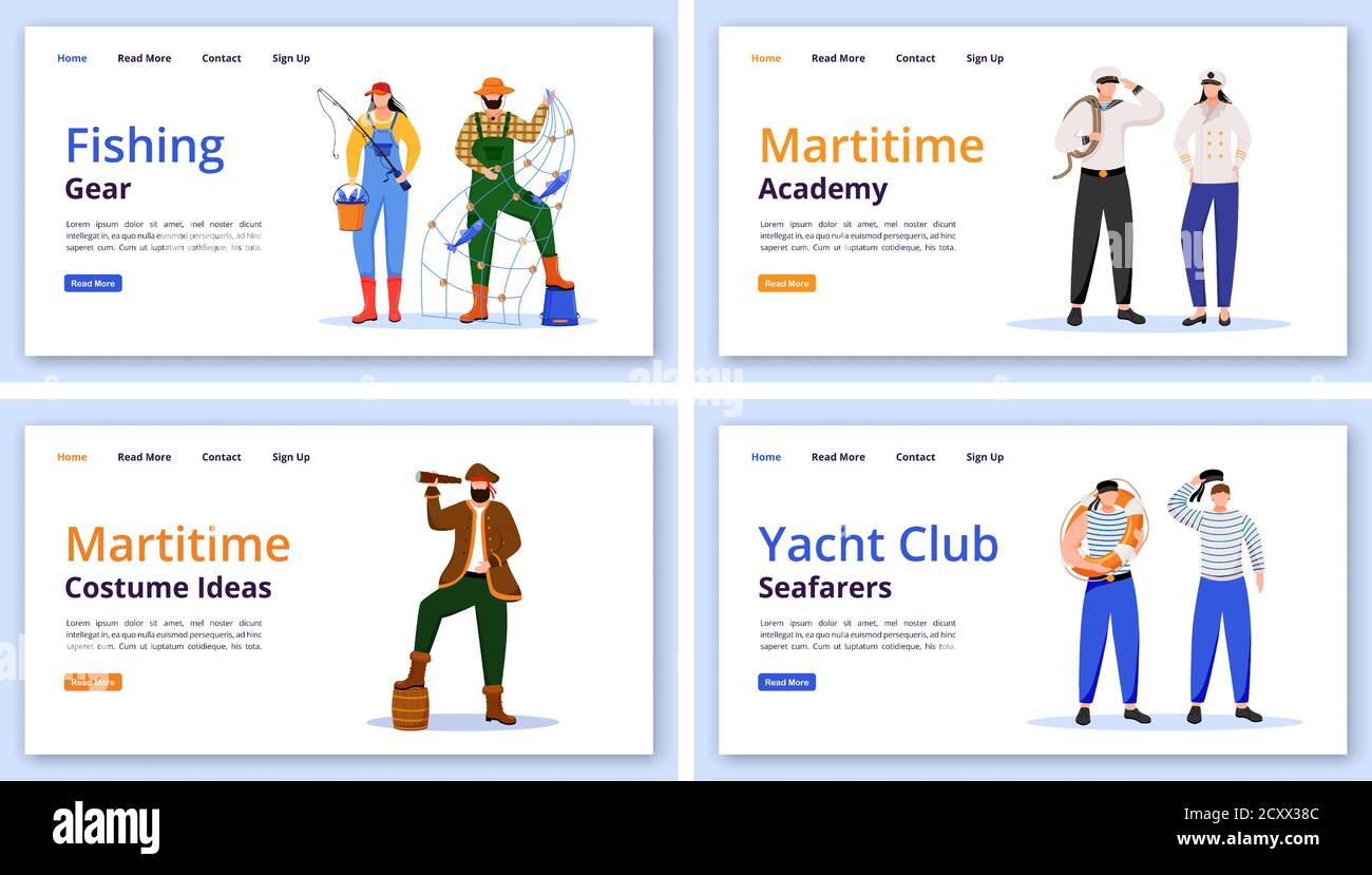 Maritime website background Stock Vector Images - Alamy