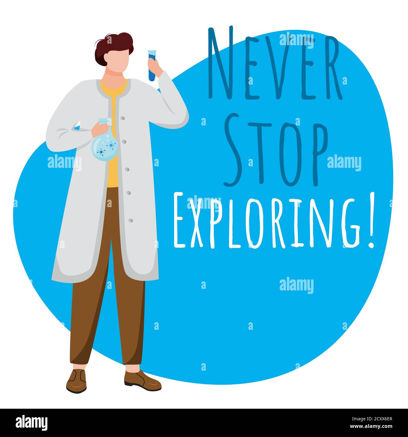 Never stop exploring social media post mockup Stock Vector Image & Art ...