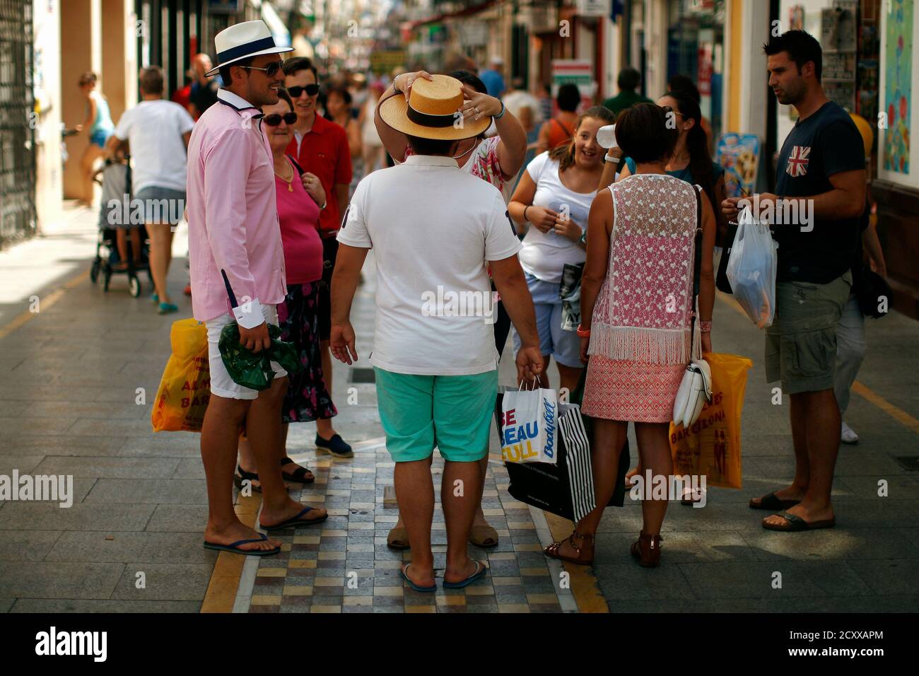Shopping street in ronda spain hi-res stock photography and images - Alamy