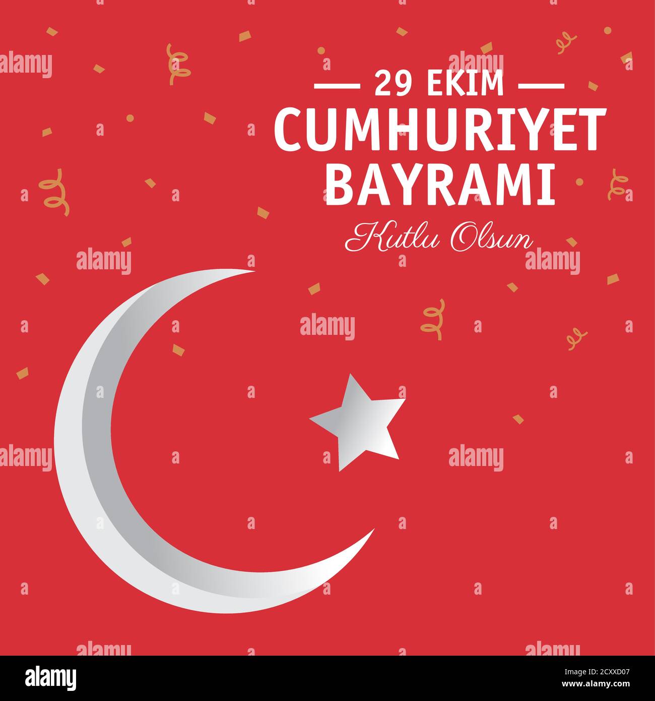 symbols of the 29 october in turkey Stock Vector Image & Art - Alamy