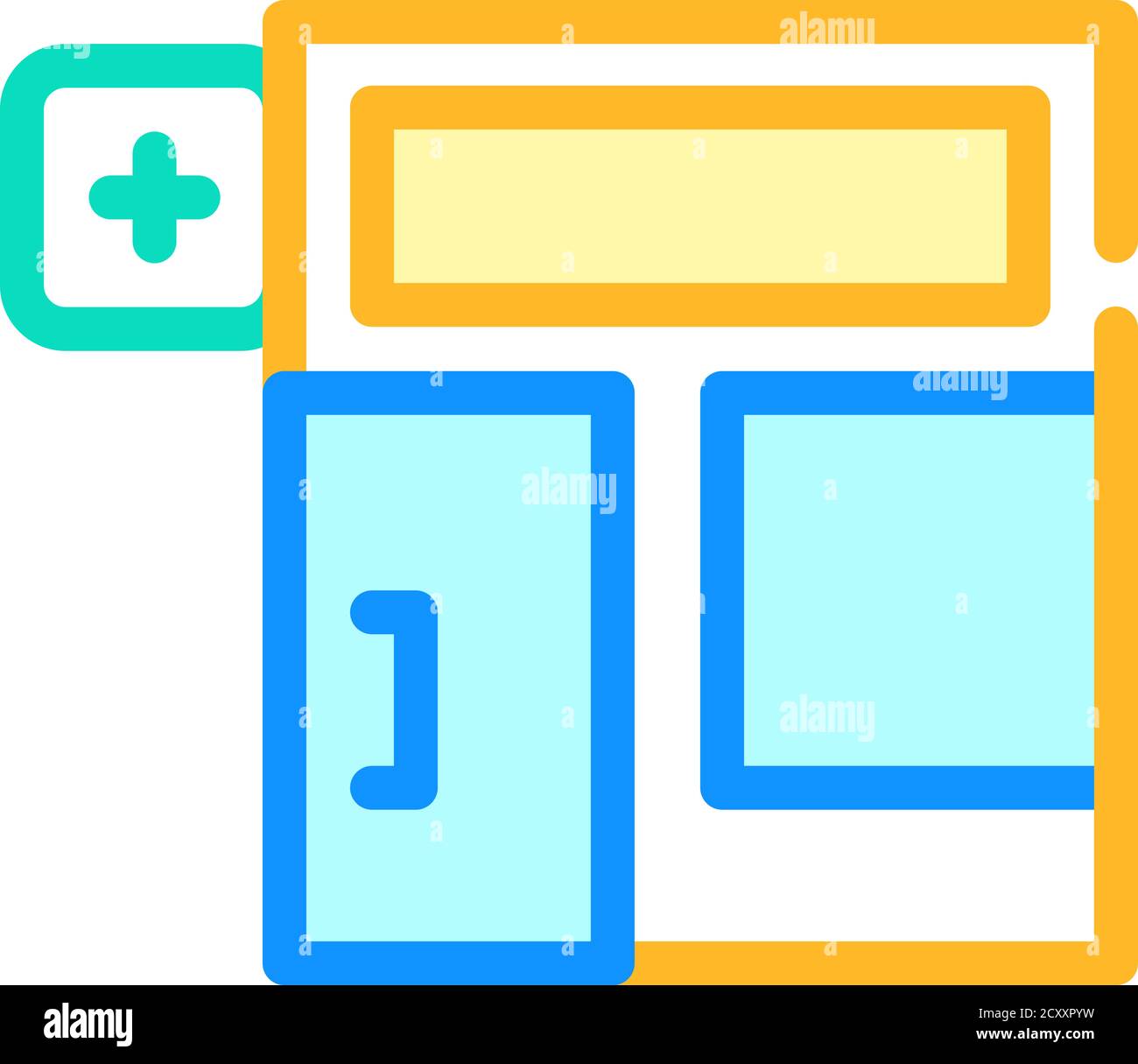 pharmacy store building color icon vector illustration Stock Vector ...