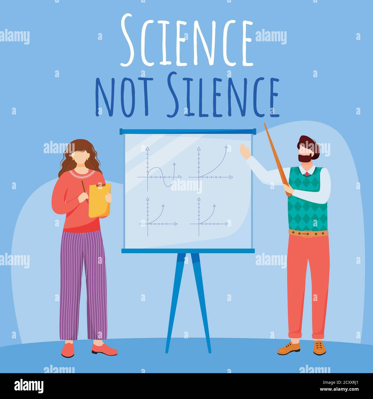 Science not silence social media post mockup Stock Vector Image & Art ...