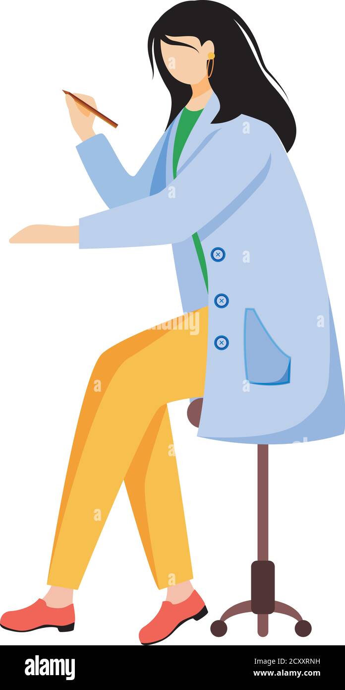 Scientist in blue lab Cut Out Stock Images & Pictures - Alamy
