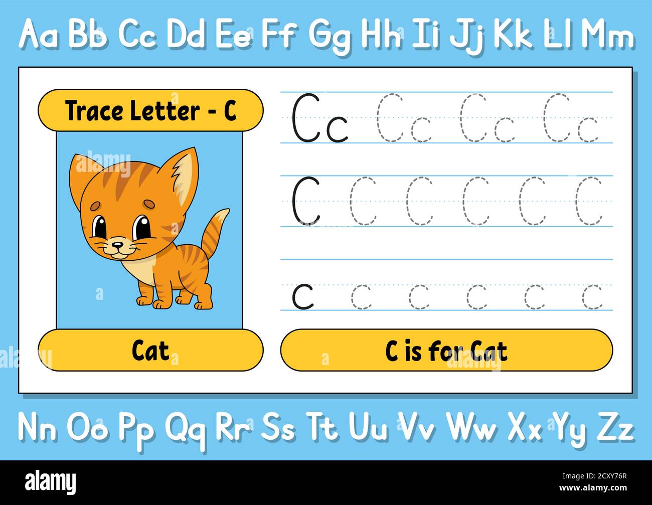 Trace letters. Writing practice. Tracing worksheet for kids. Learn ...