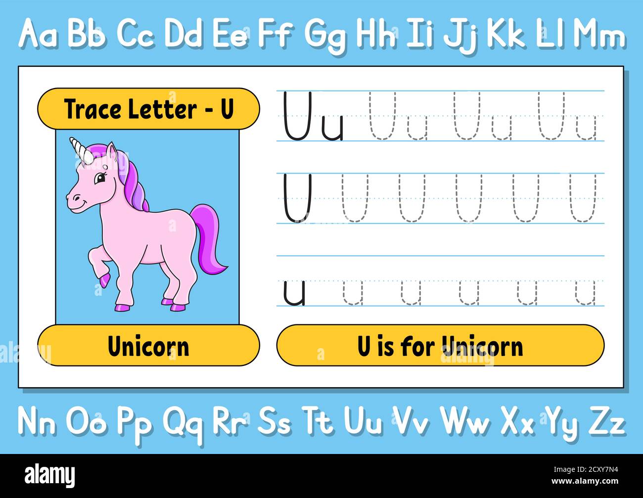 Trace letters. Writing practice. Tracing worksheet for kids. Learn ...