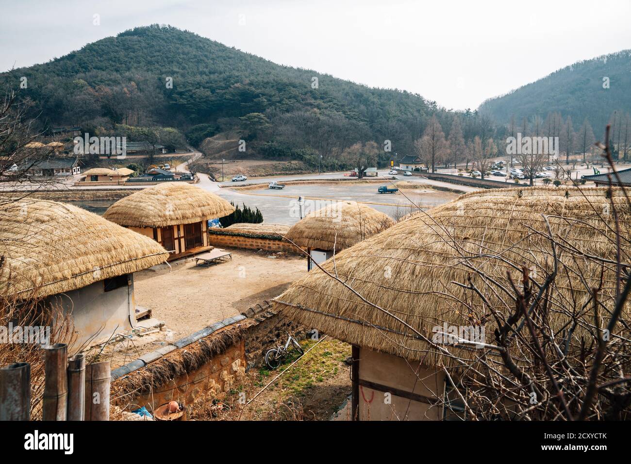 Panoramic view of Gyeongju Yangdong countryside village in Gyeongju ...