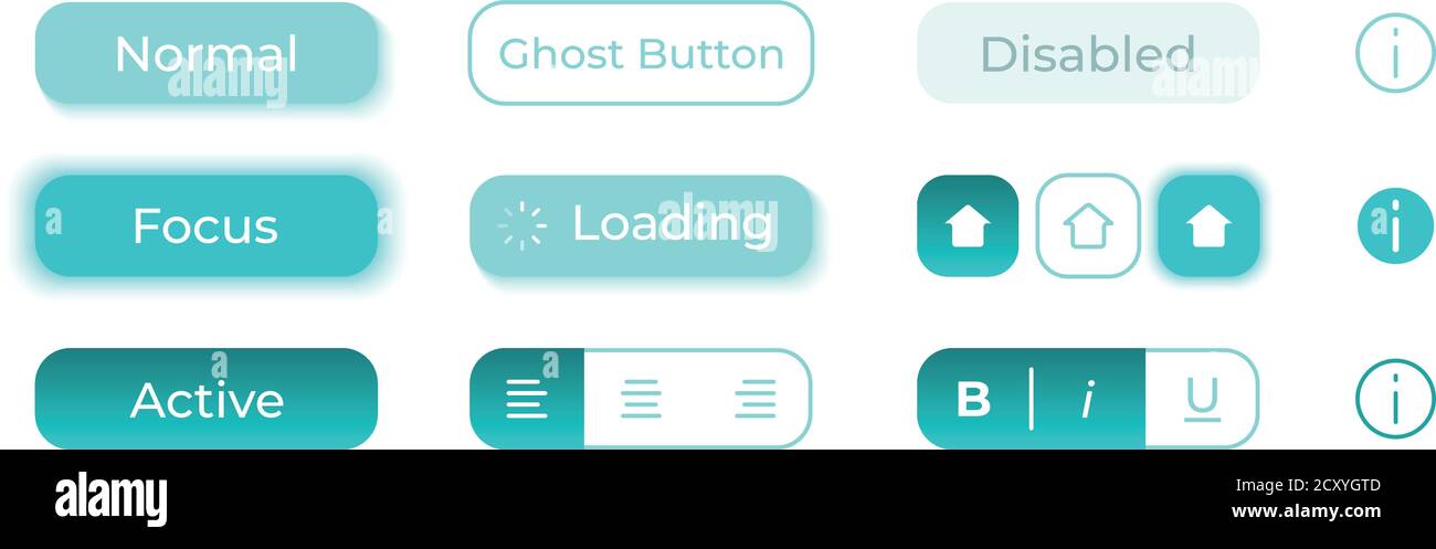 Setting choices UI elements kit Stock Vector Image & Art - Alamy