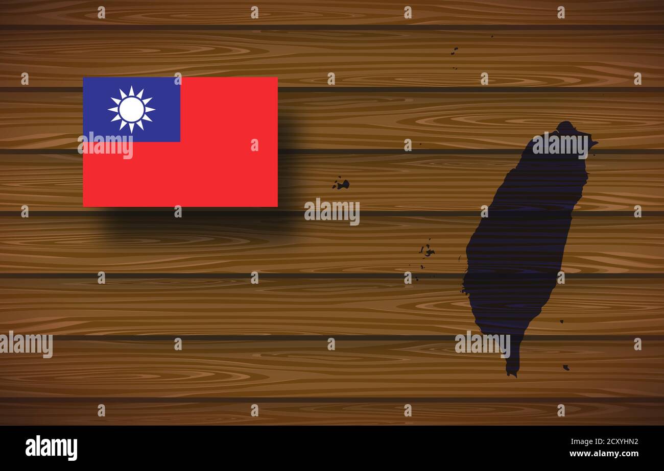 Taiwan flag map hi-res stock photography and images - Alamy