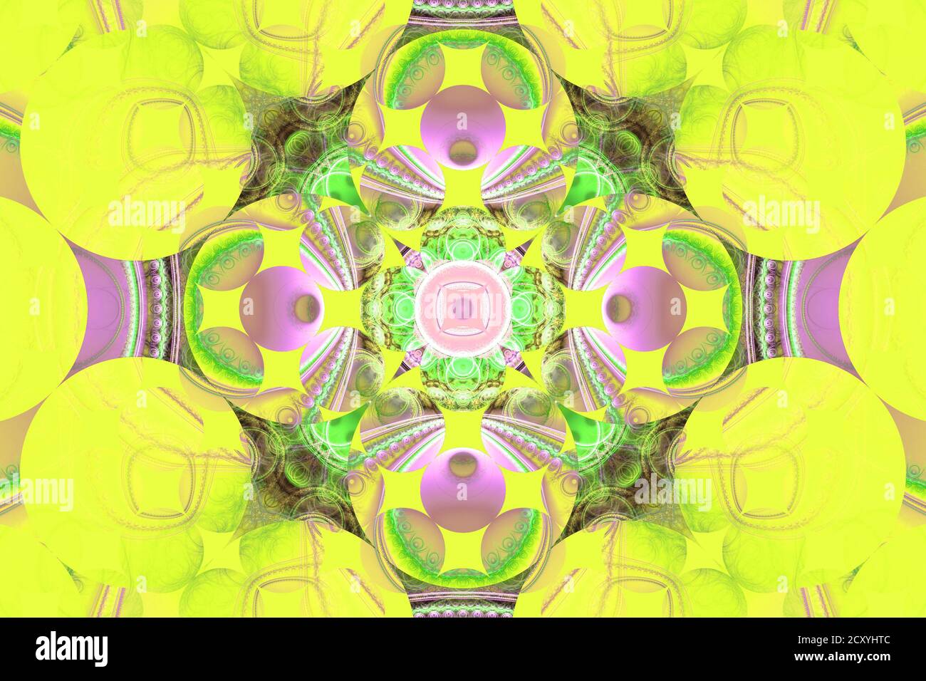 Yellow fractal render wallpaper backdrop cover Stock Photo - Alamy