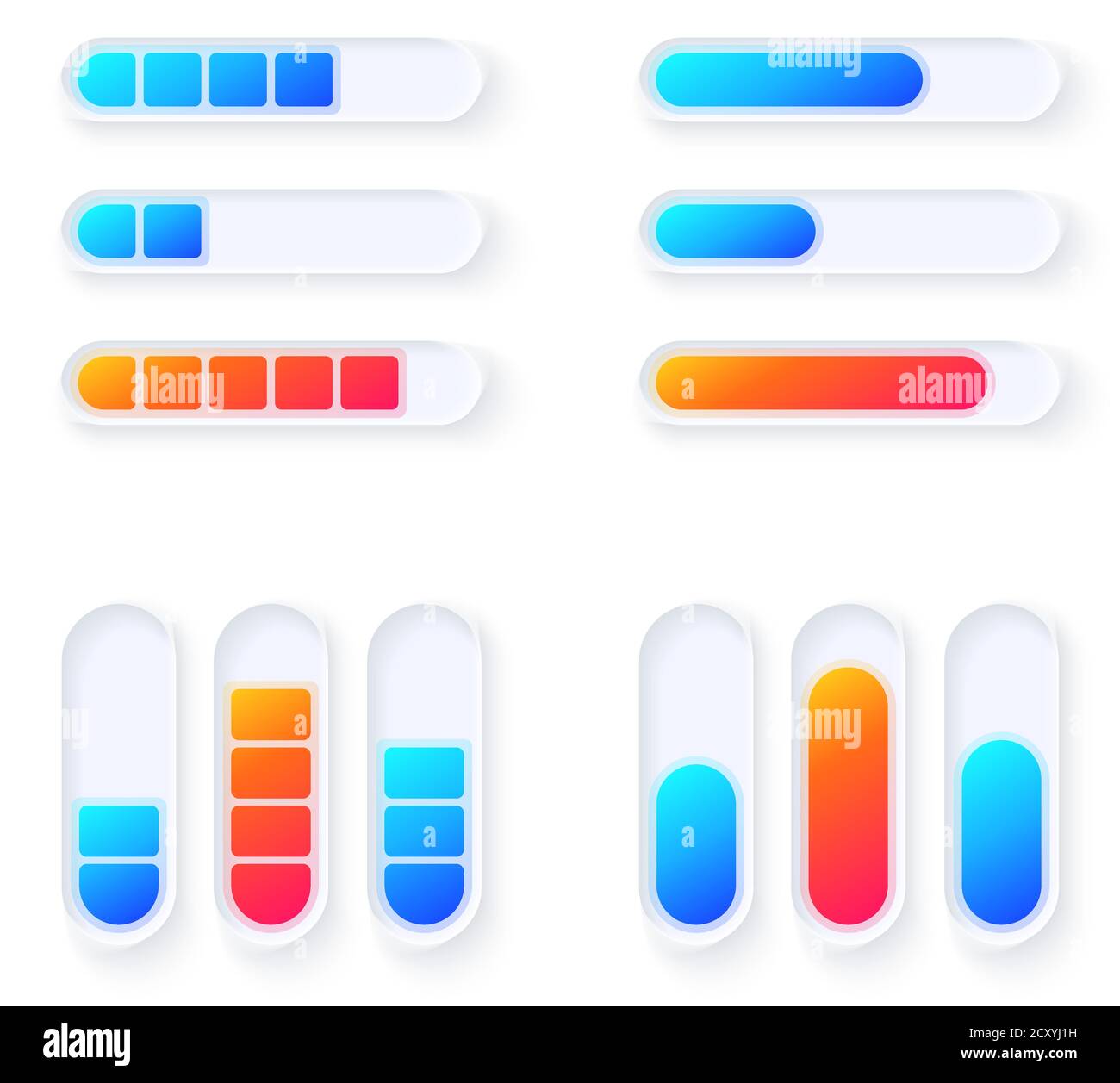 Gauge levels UI elements kit Stock Vector Image & Art - Alamy