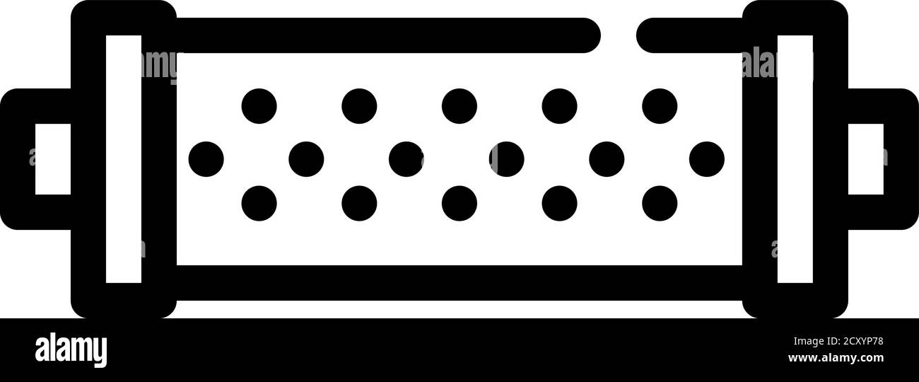 water strainer line icon vector black illustration Stock Vector Image ...