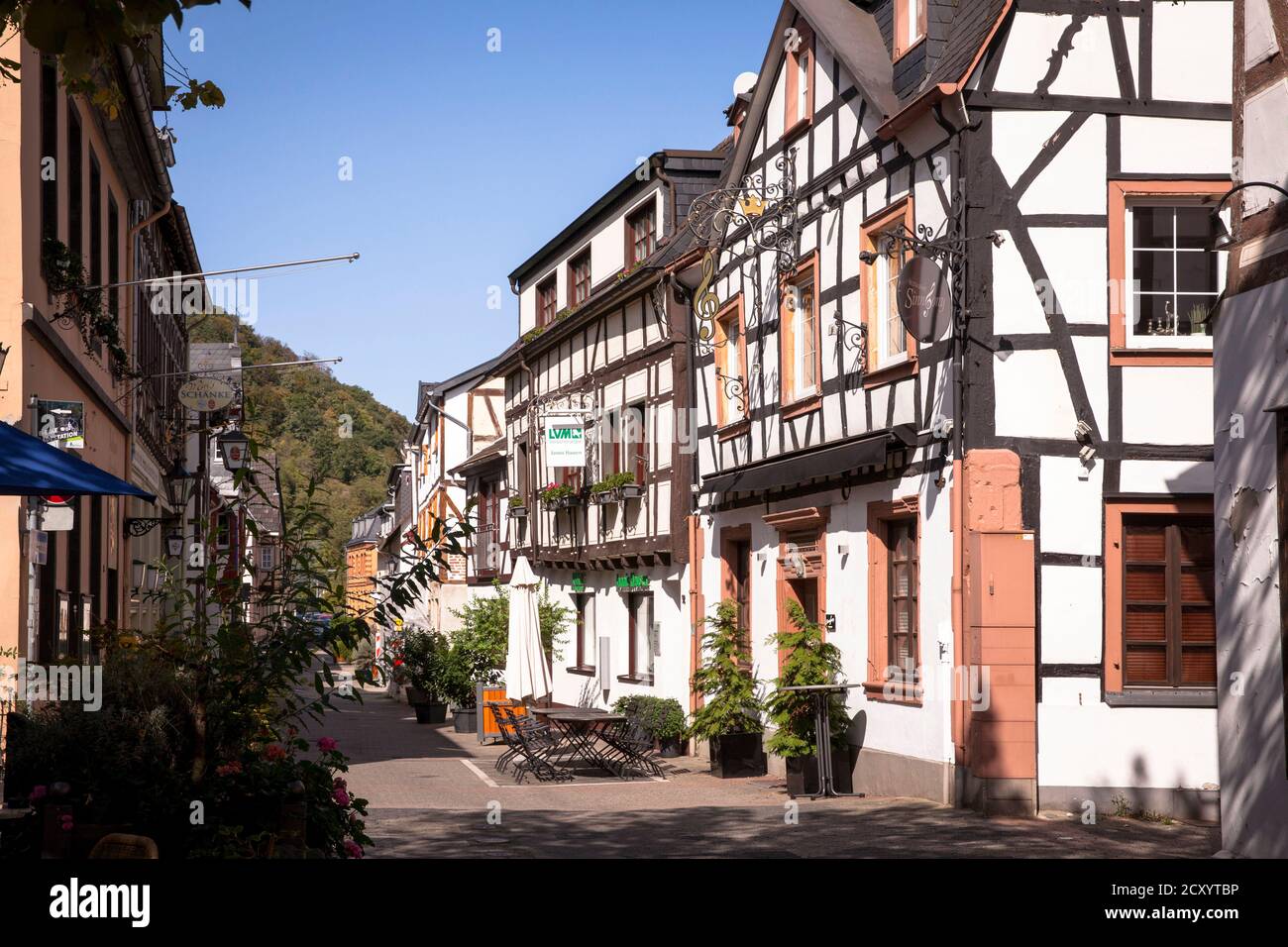 half-timbered houses in Remagen-Oberwinter, Rhineland-Palatinate ...