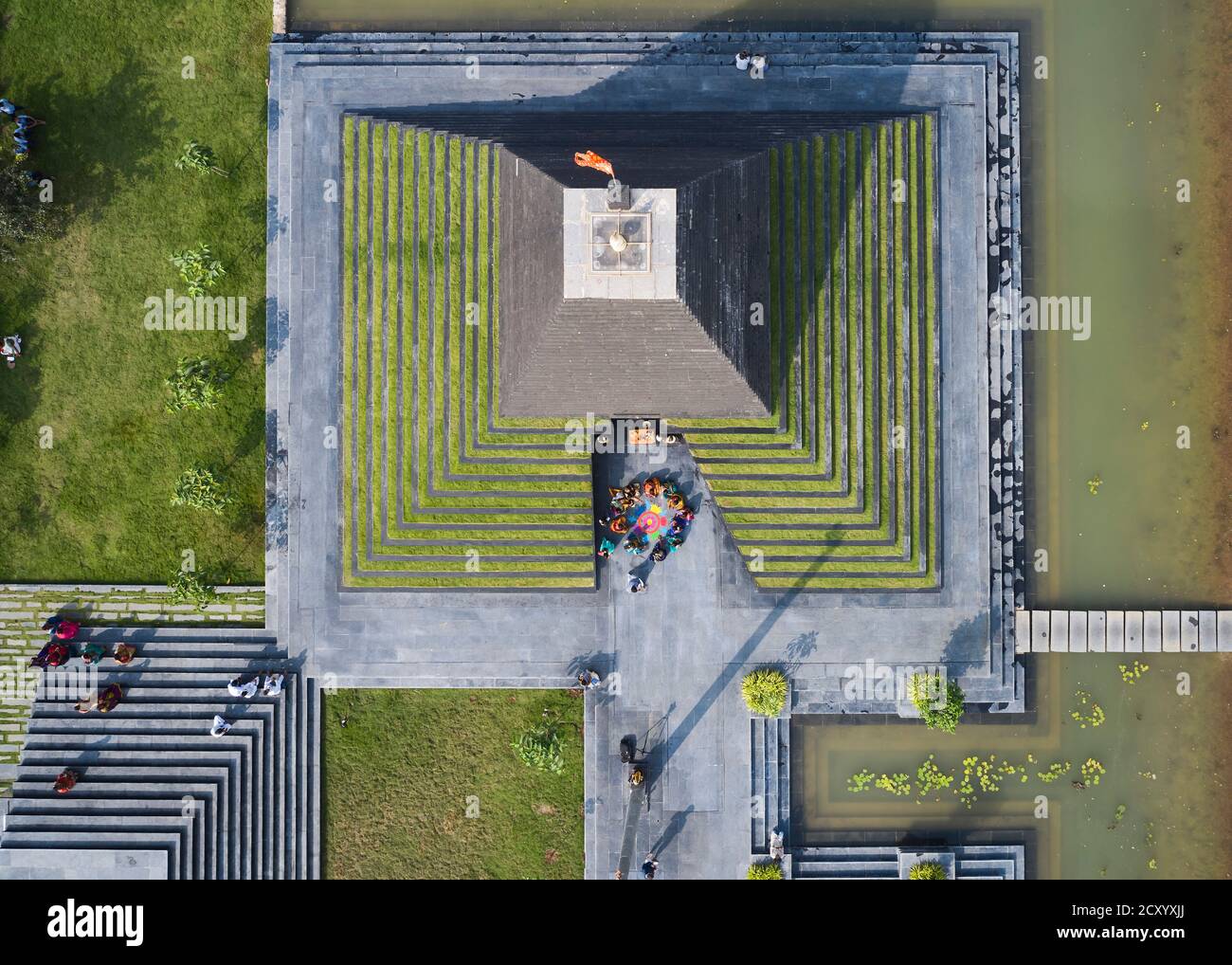 Drone View from above. Balaji Temple, Andhra Pradesh, India. Architect ...