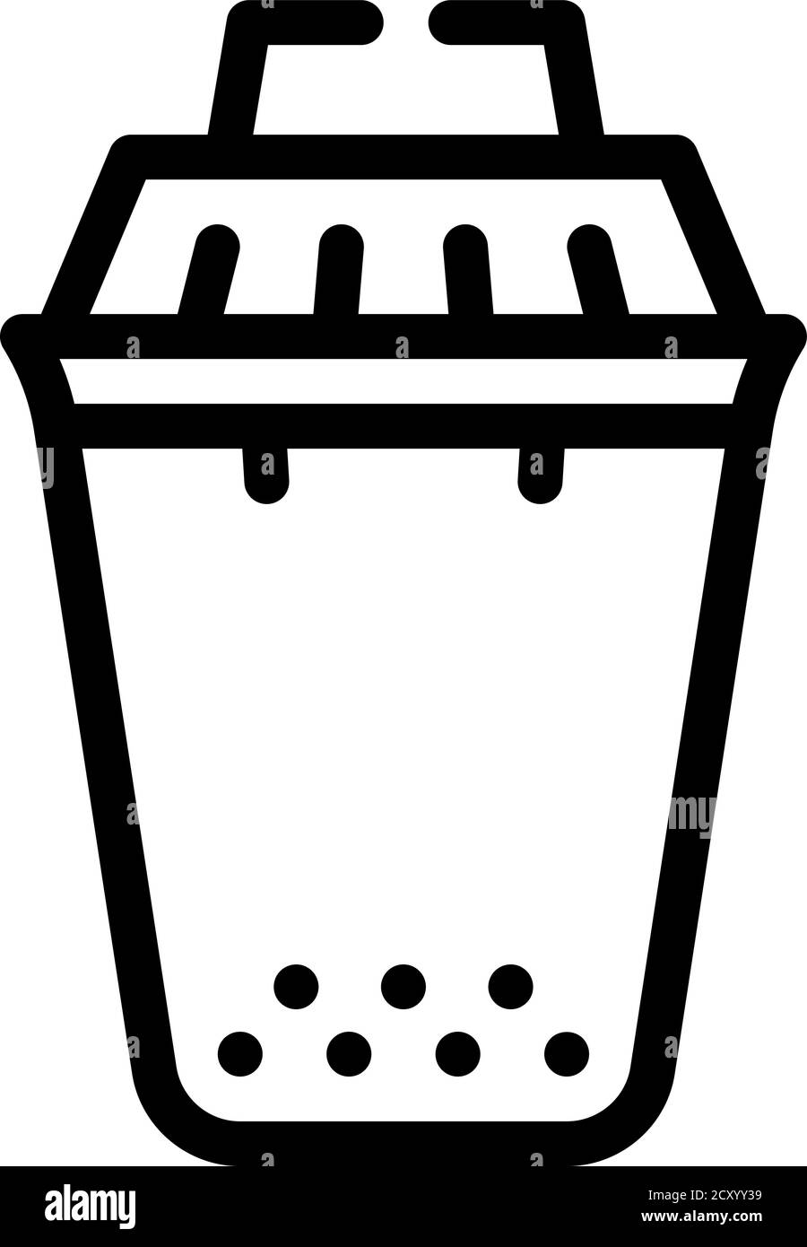 filter tool line icon vector black illustration Stock Vector Image ...