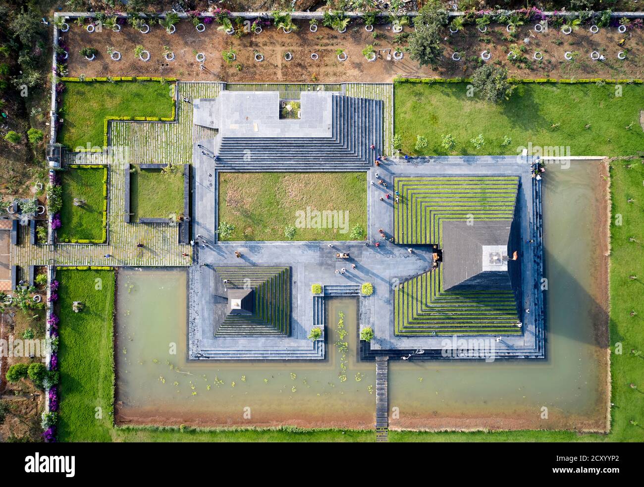 Drone View from above. Balaji Temple, Andhra Pradesh, India. Architect ...