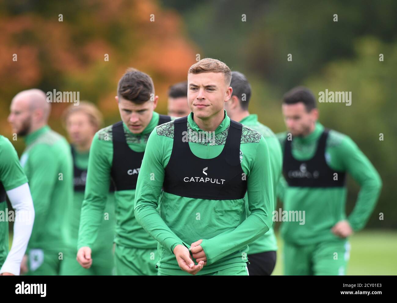 Tranent, Ormiston, East Lothian.Scotland. UK 1st Oct 20 Hibernian, Ryan ...