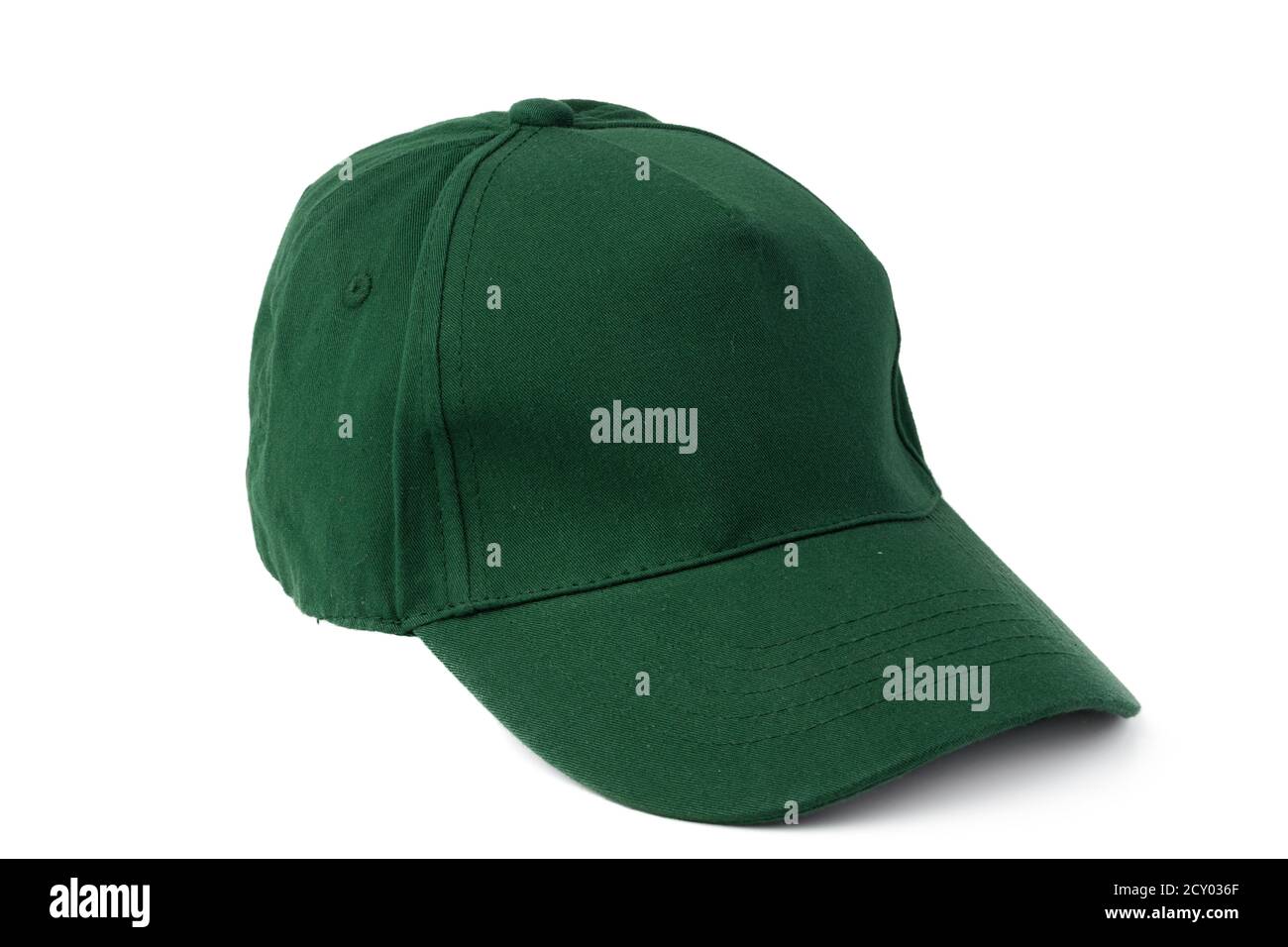 Green Baseball cap isolated on white background Stock Photo - Alamy