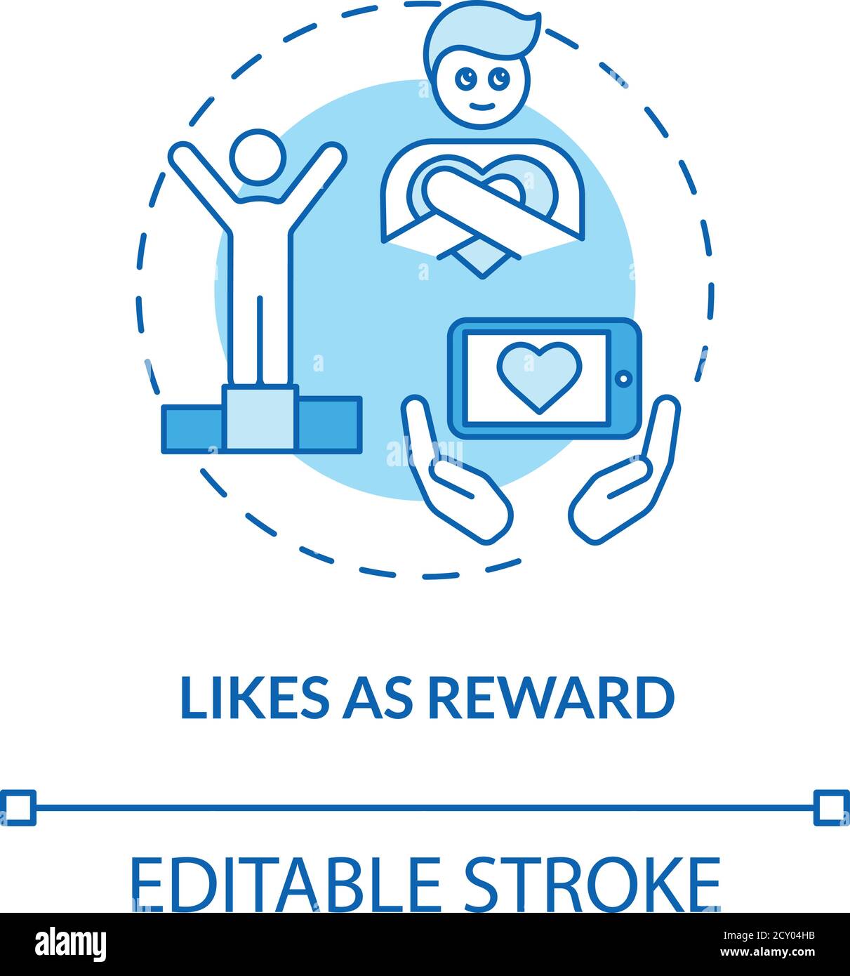 Likes online social media line hi-res stock photography and images - Alamy