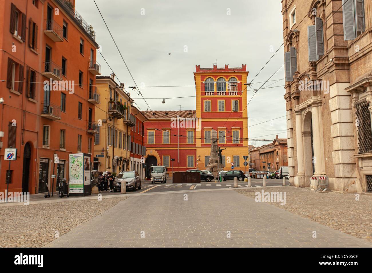 Piazza Roma in Modena city, Italy 15 Stock Photo - Alamy