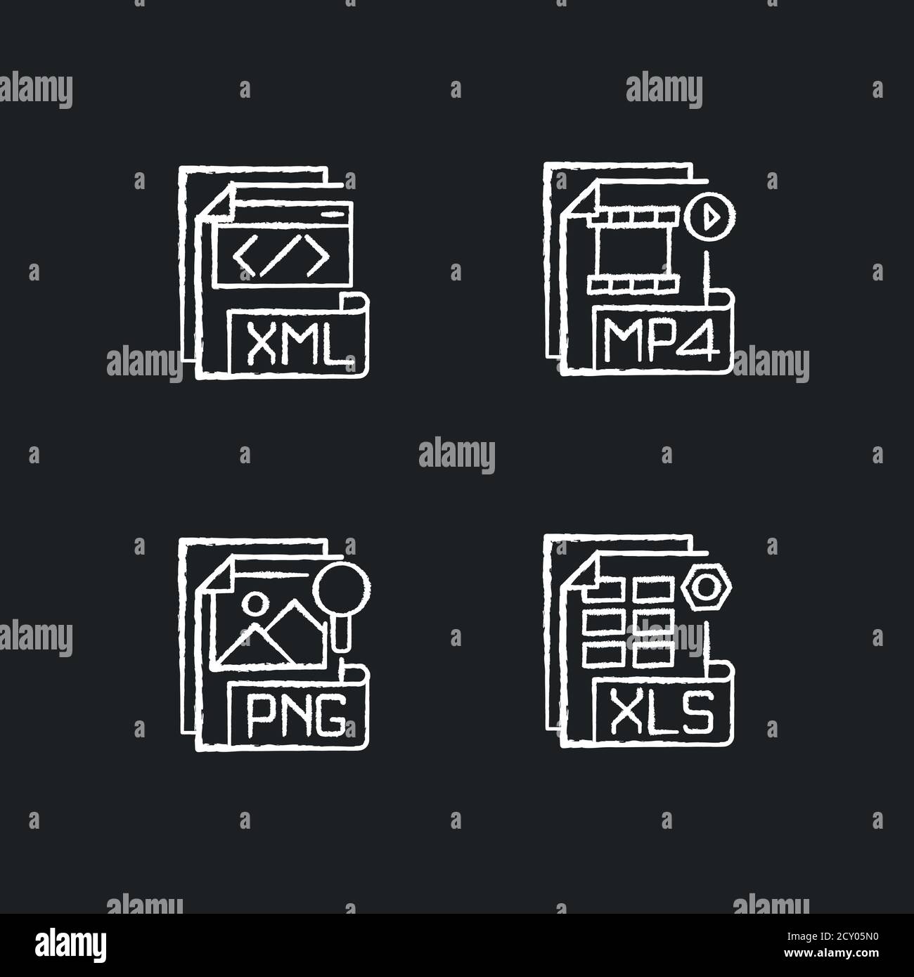 Filename extension background Stock Vector Images - Alamy