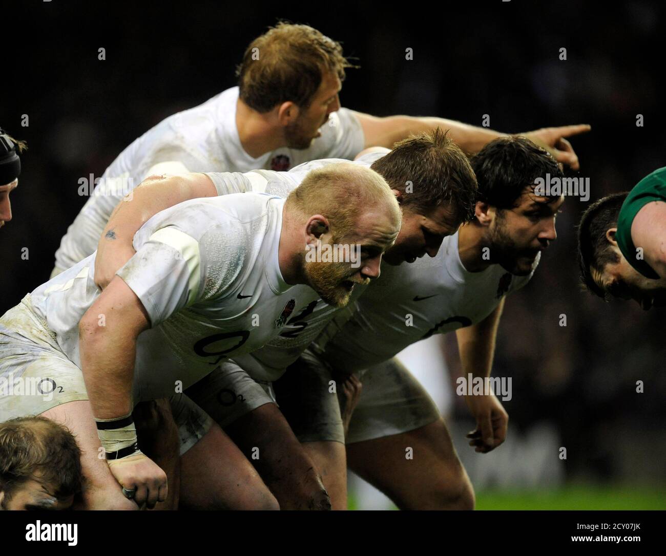 Englands front row of dan cole hi-res stock photography and images - Alamy