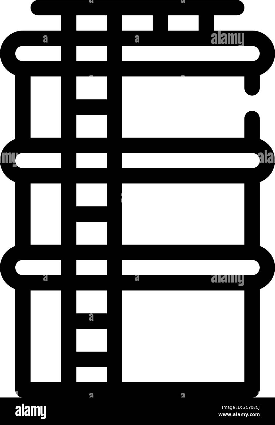 water tank line icon vector black illustration Stock Vector Image & Art ...