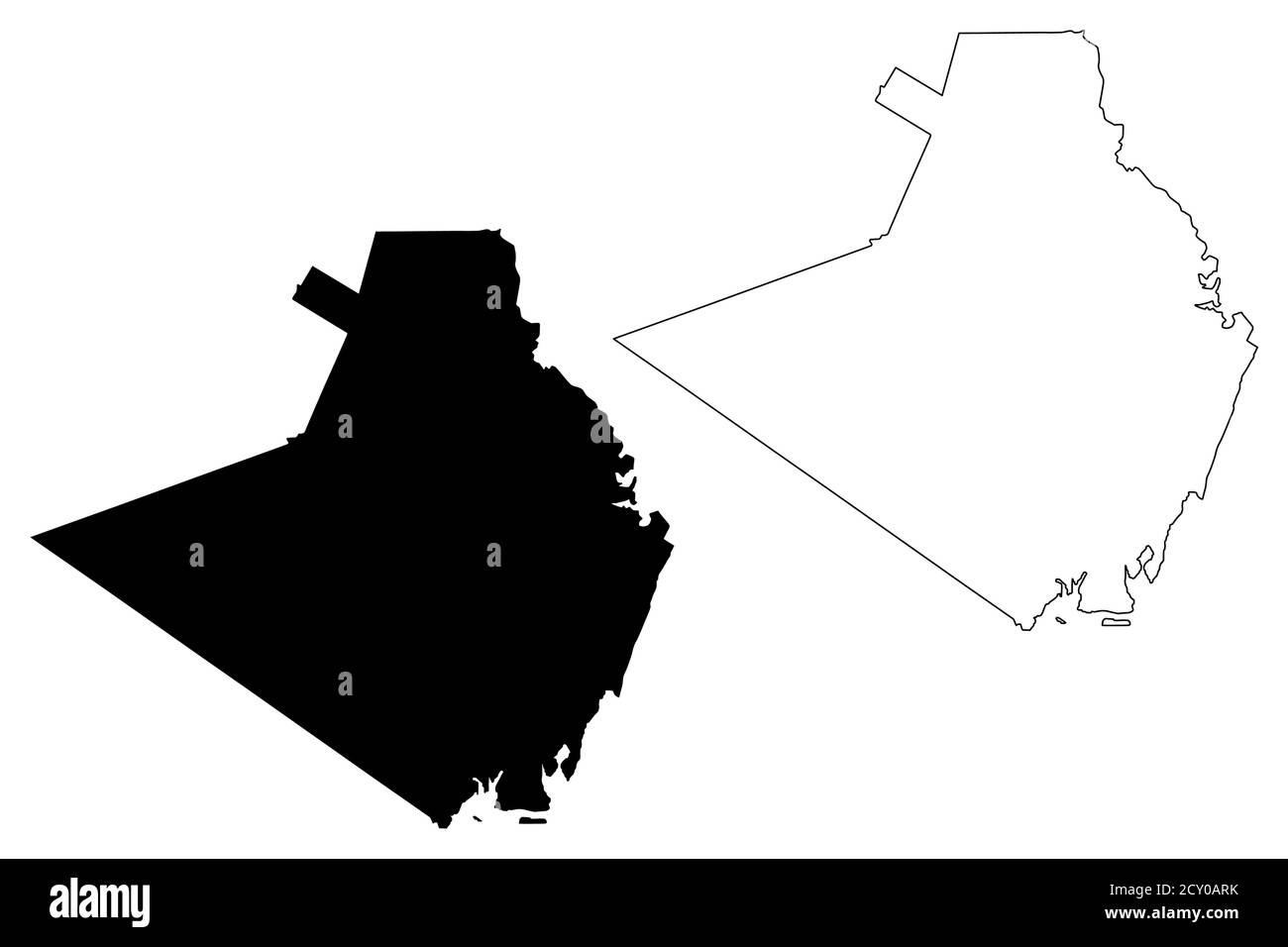 Kwale County (Republic of Kenya, Coast Province) map vector ...
