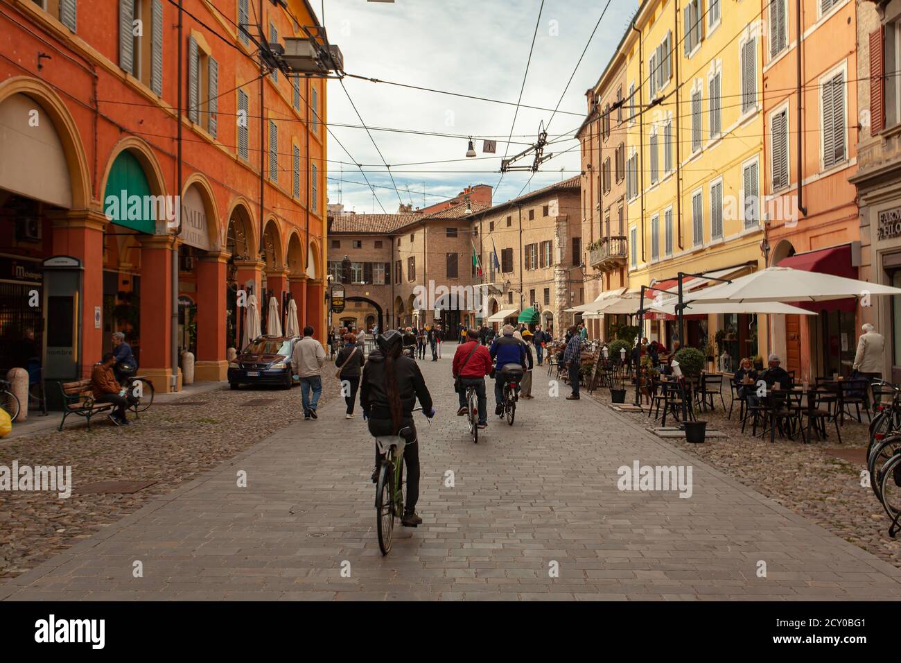 View of Via Emilia Centro in Modena, Italy 5 Stock Photo - Alamy